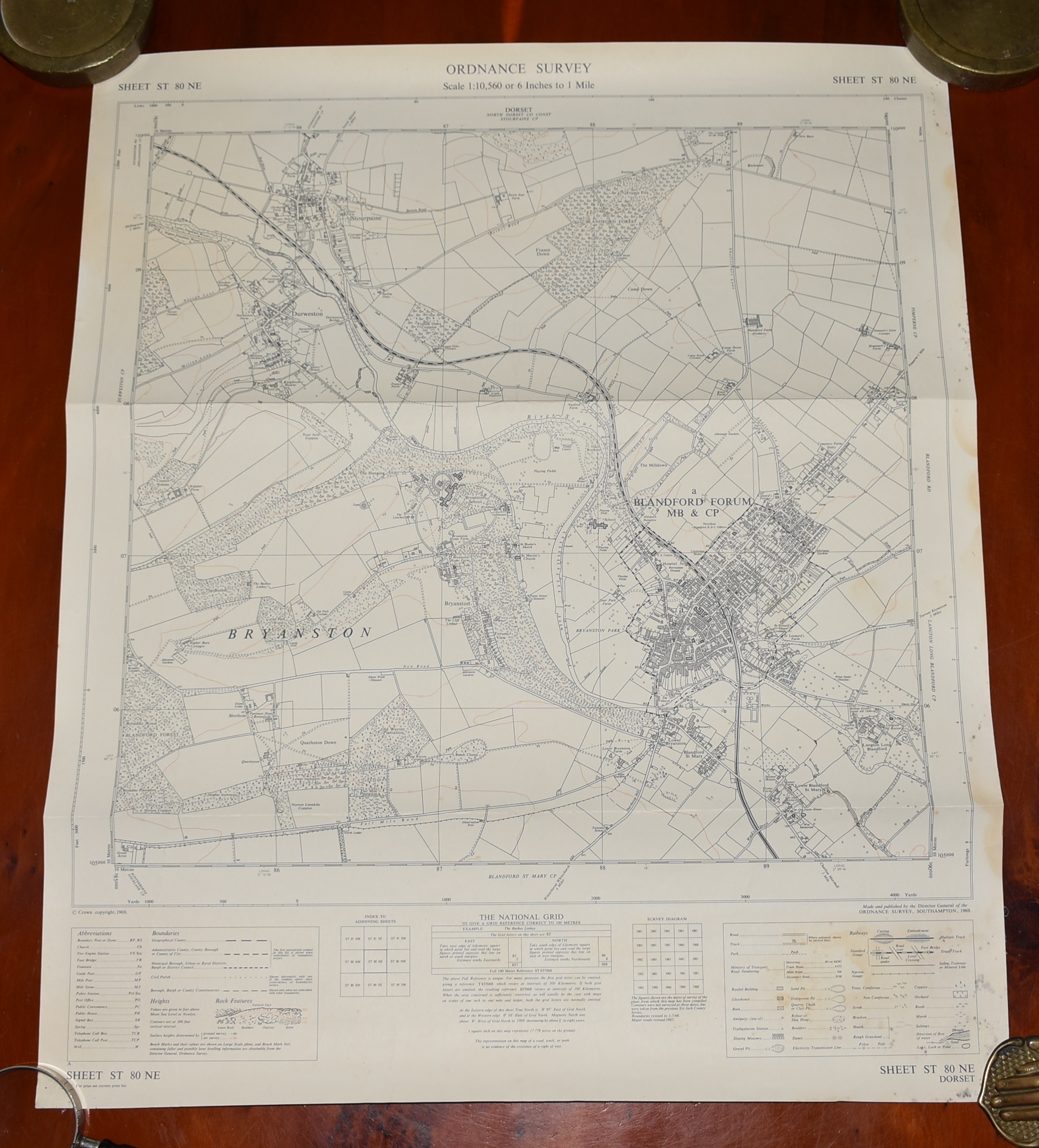 Ordnance Survey MAP DORSET. Shows areas of WHITE LACKINGTON. Sheet XXXI ...