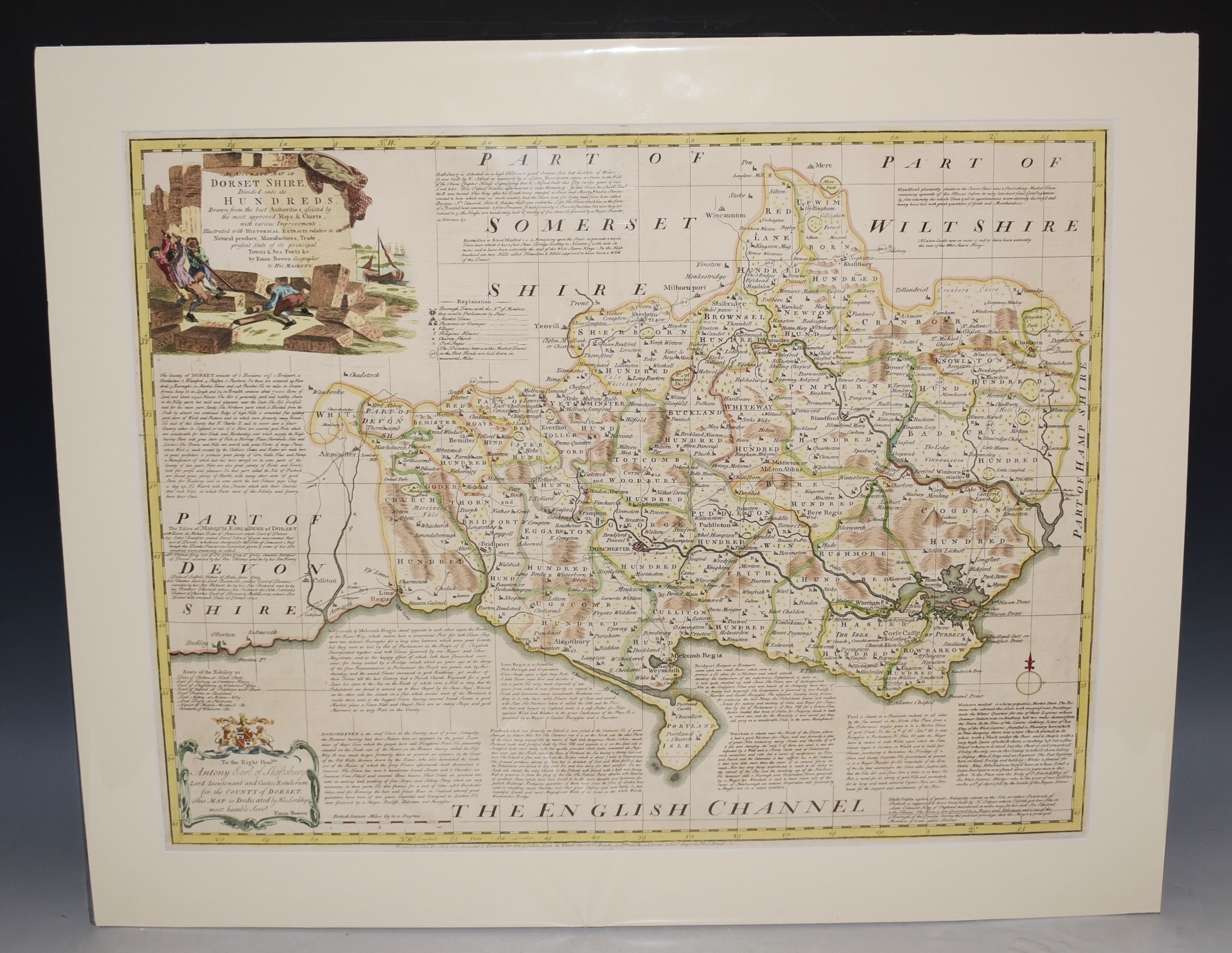 LARGE Antique Map of A New and Accurate Map of Savoy, Piemont and ...