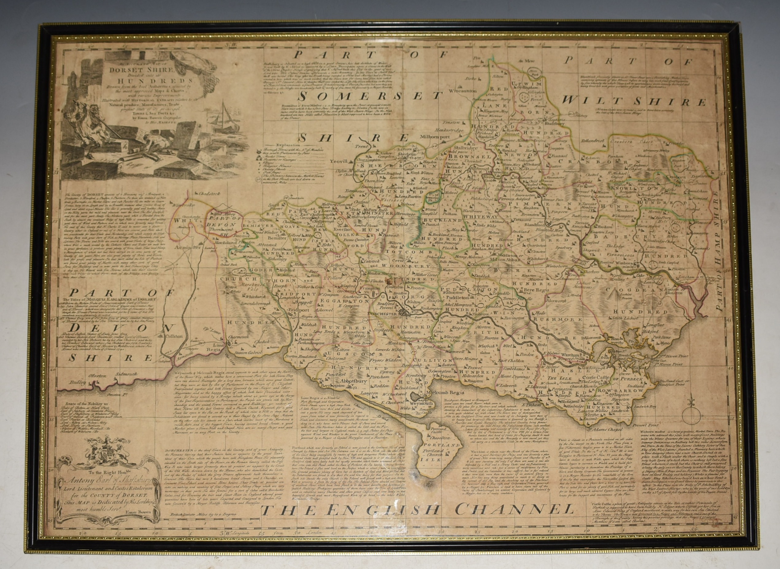 LARGE Antique Map of A New and Accurate Map of Savoy, Piemont and ...