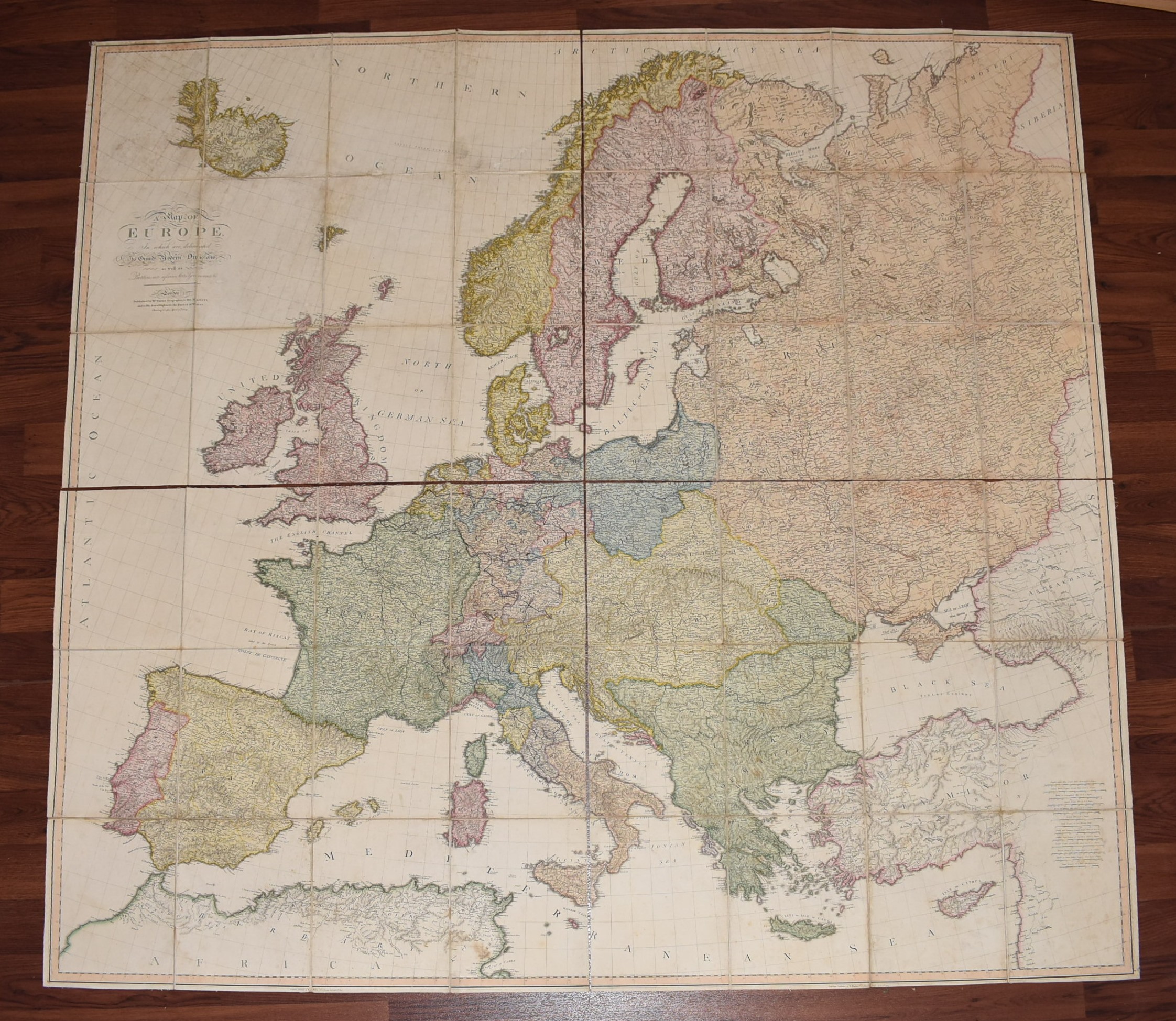 A Map of Europe In which are delineated its Grand Modern Divisions, as ...